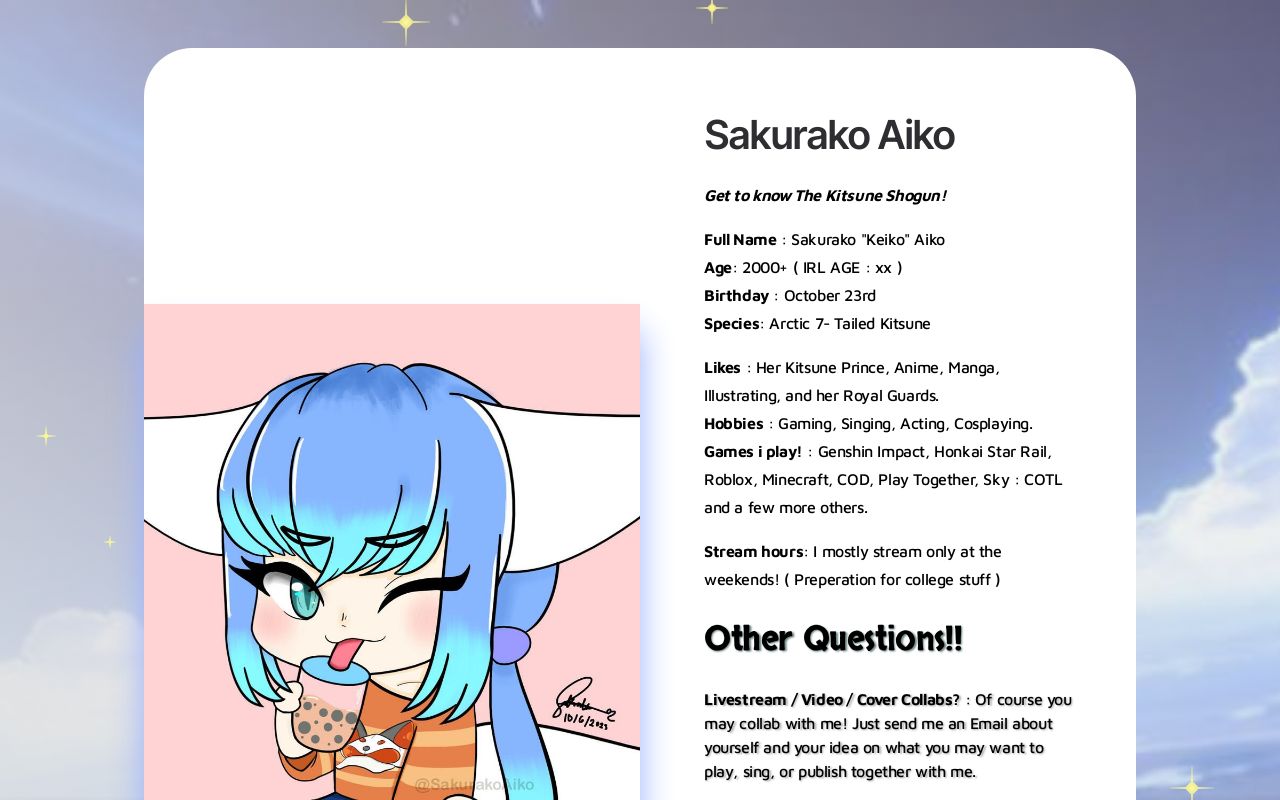 Sakurako Aiko BIO